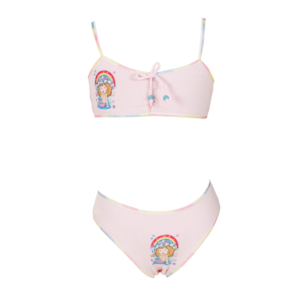 Conjunto Infantil Detalhe Amarração - Lingerie BR - Atacado