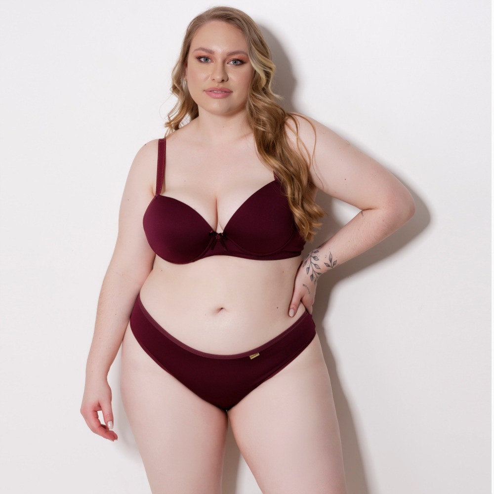 Conjunto Plus Size Básico com Bojo - Lingerie BR - Atacado