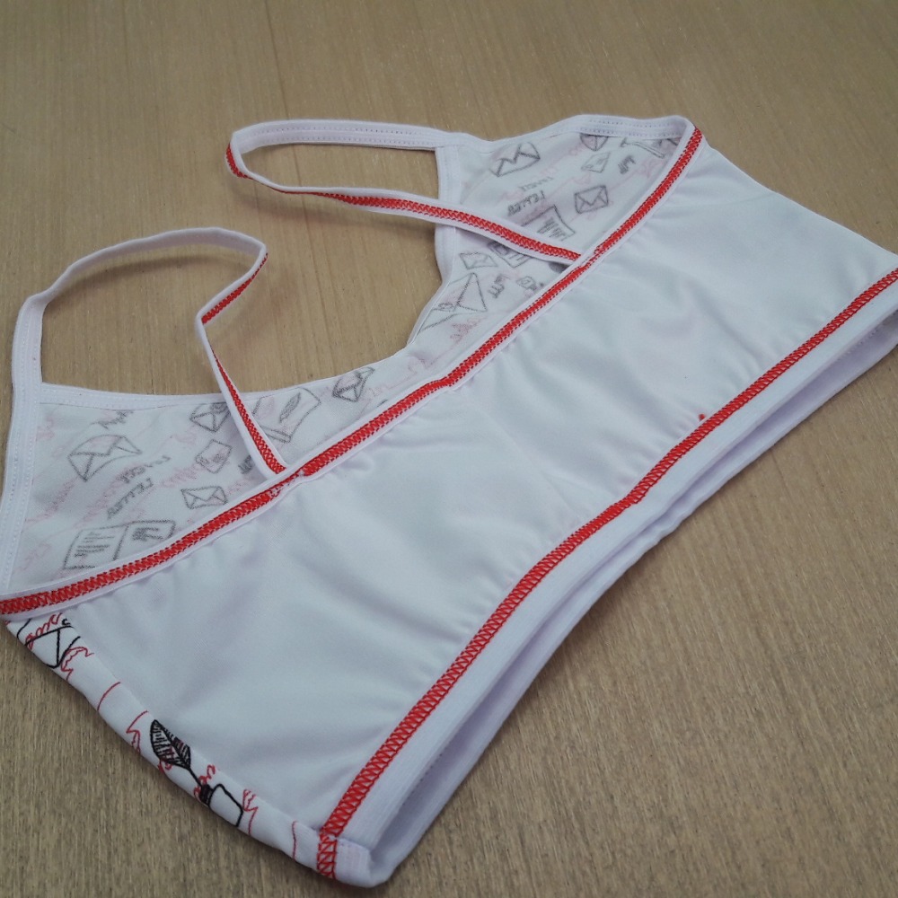 Conjunto Juvenil Sem Bojo em Microfibra Estampada - Lingerie