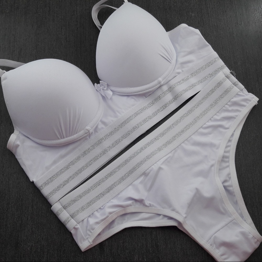 Conjunto Elástico Tricolor - Lingerie BR - Atacado para Revenda